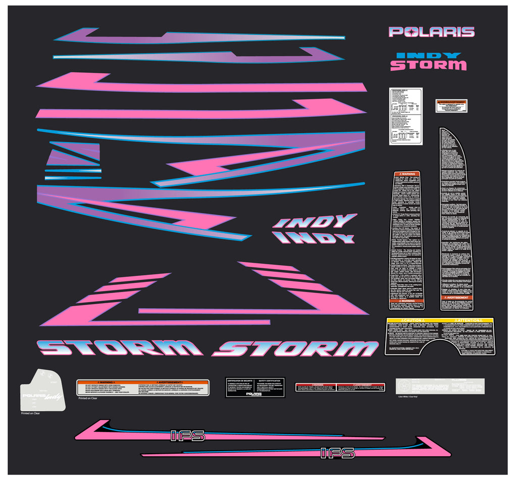 Polaris 1994 Indy Storm Decal Kit – The Sled Printer